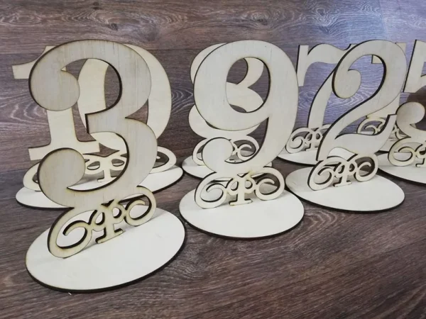 MDF Table Numbers (10cm) | Meisie Mens